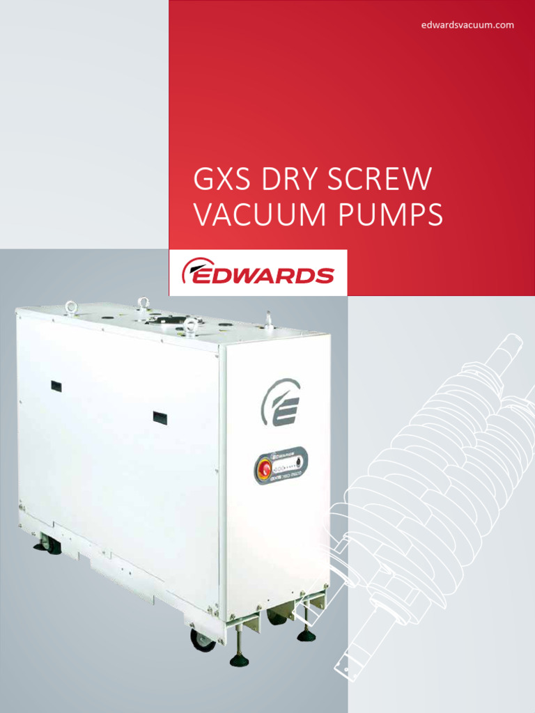 Edwards GXS 450 Vacuum Pump Manual | PDF | Pump | Vacuum