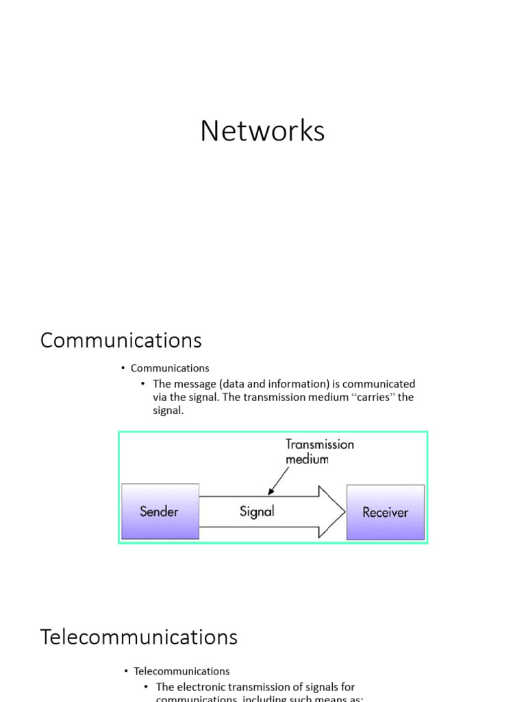 Networks | PDF | Computer Network | Telecommunications