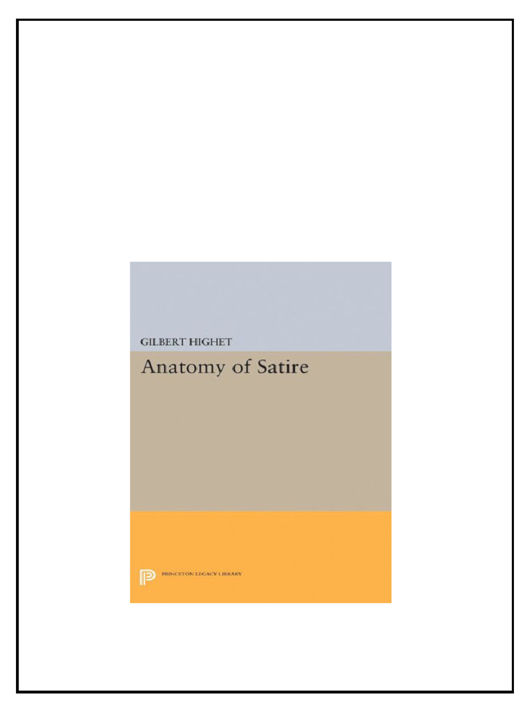 Anatomy Of Satire Gilbert Highet pdf download | PDF | Project Gutenberg ...