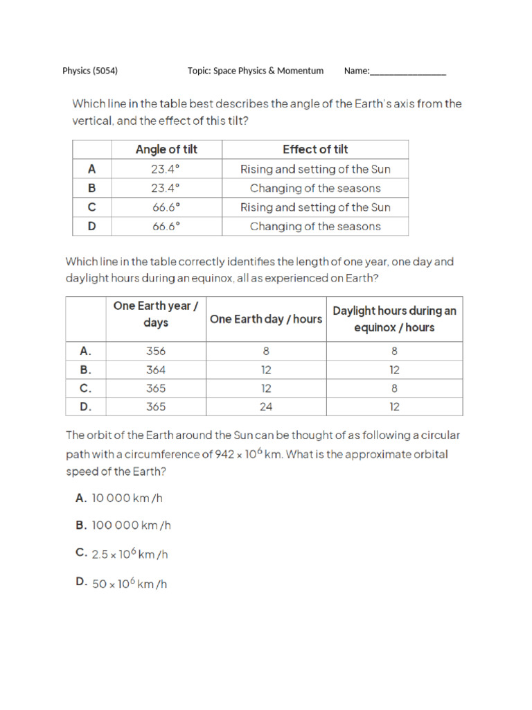 Physics Space | PDF
