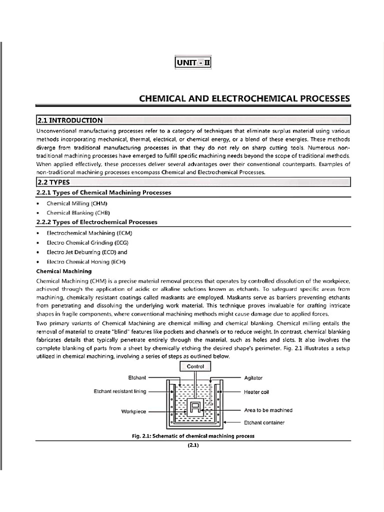 Chemical and Electrochemical Process | PDF