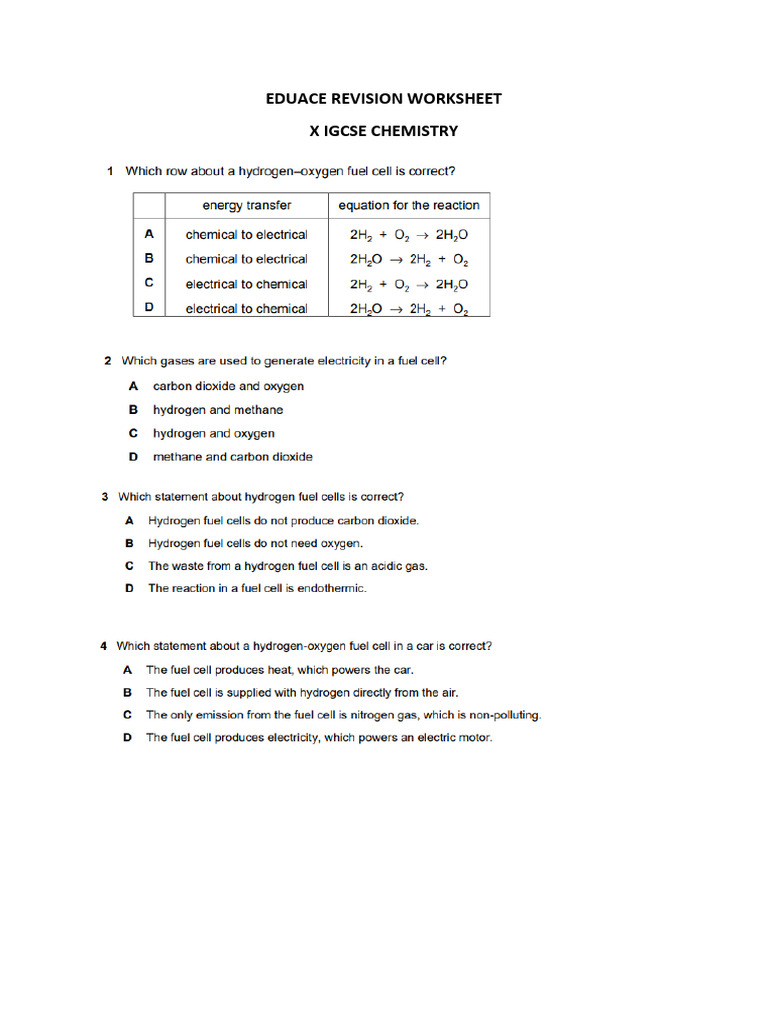 IGCSE Chemistry Electrolysis Guide | PDF