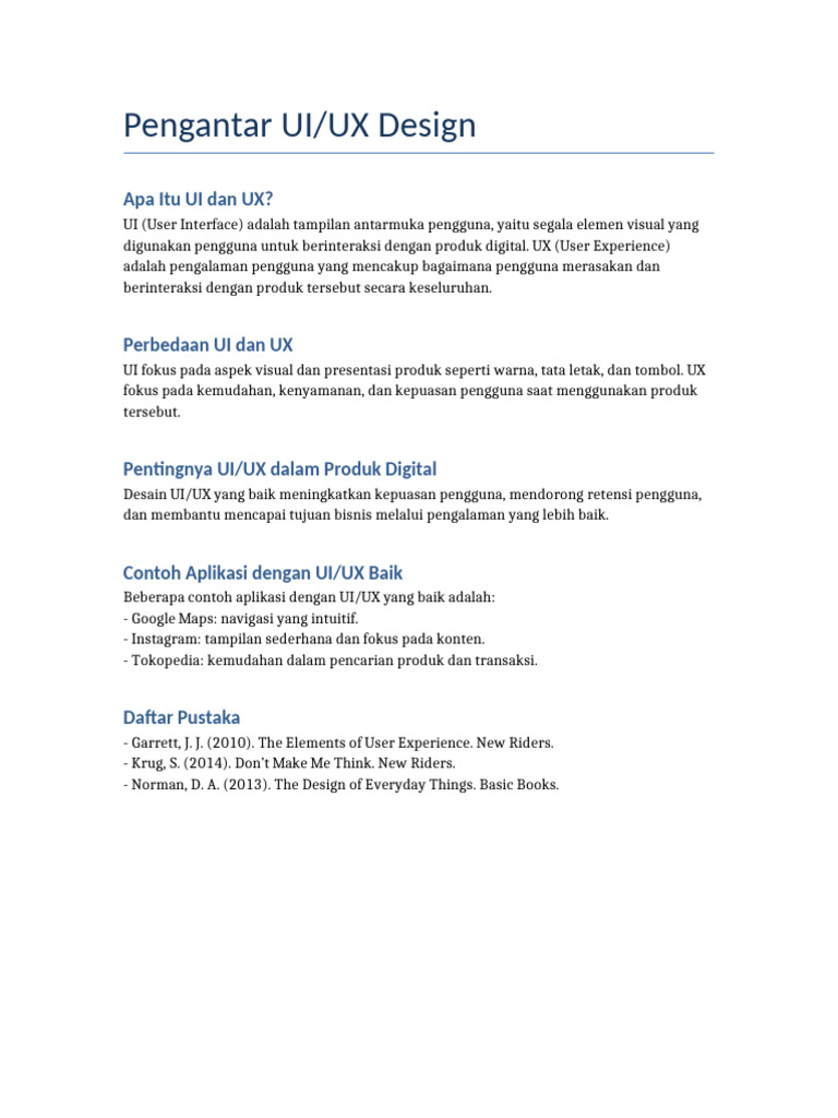 Tujuan Desain UI/UX dalam Produk Digital | PDF