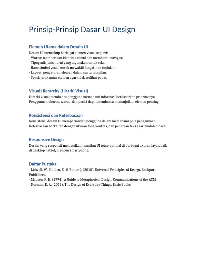 Materi 2 Prinsip UI Design | PDF
