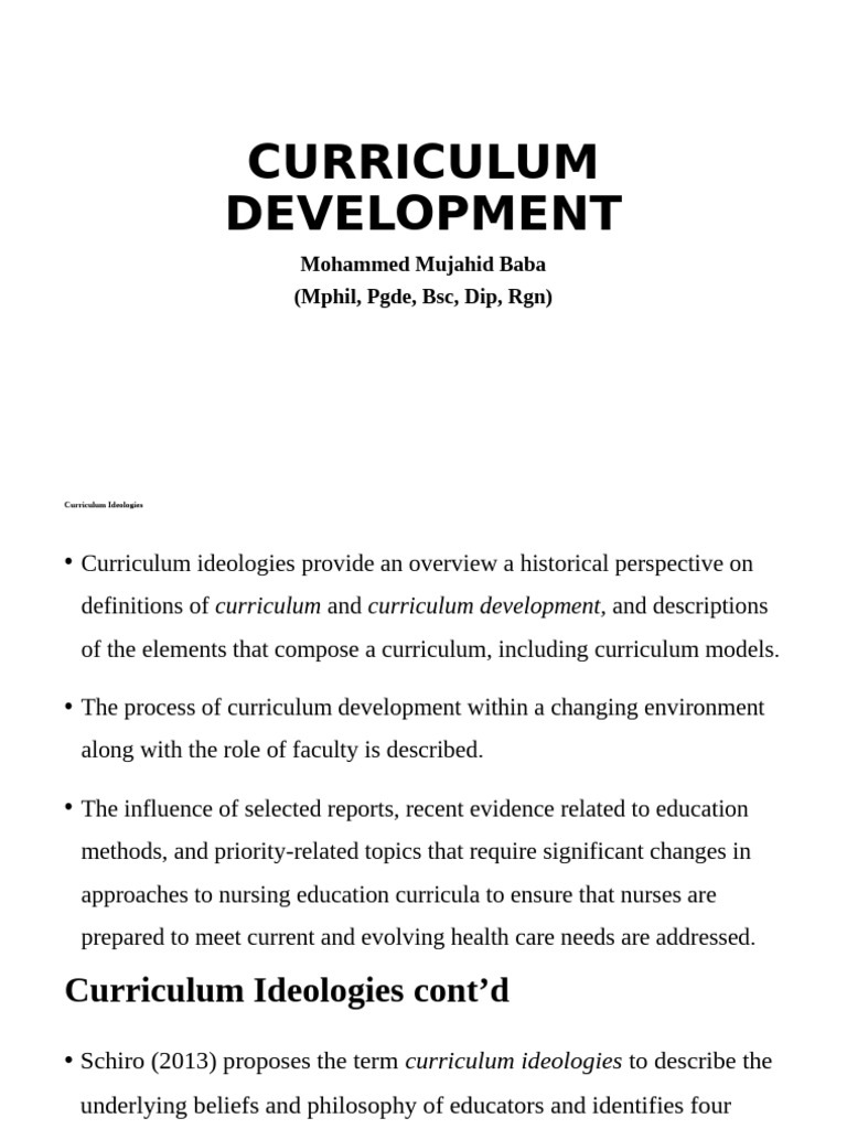 Curriculum Development - Side 2 | PDF | Curriculum | Learning