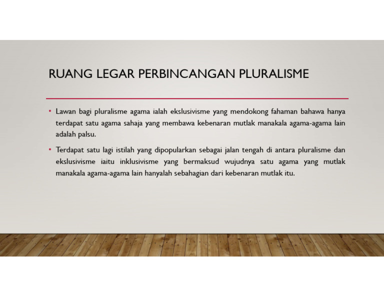 Ruang Legar Perbincangan Pluralisme | PDF