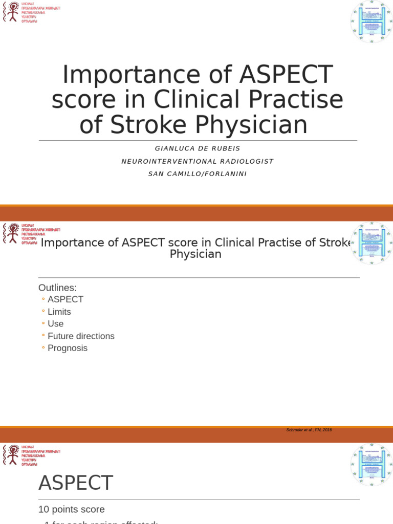 ASPECT Score in Stroke Management | PDF | Cerebral Cortex | Insular Cortex