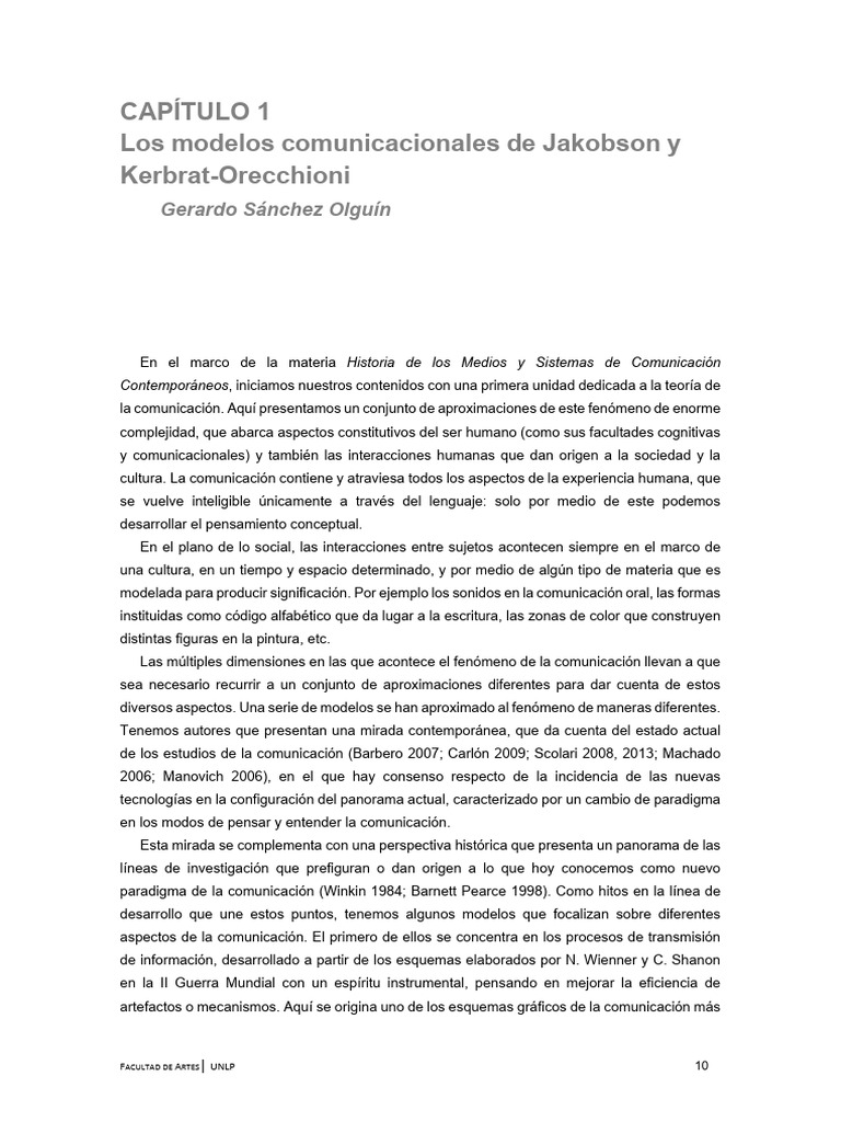 Los Modelos Comunicacionales de Jakobson y | PDF | Comunicación | Lingüística