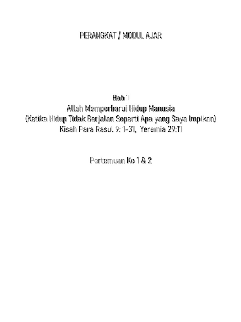 Contoh Pak BP 7 | PDF
