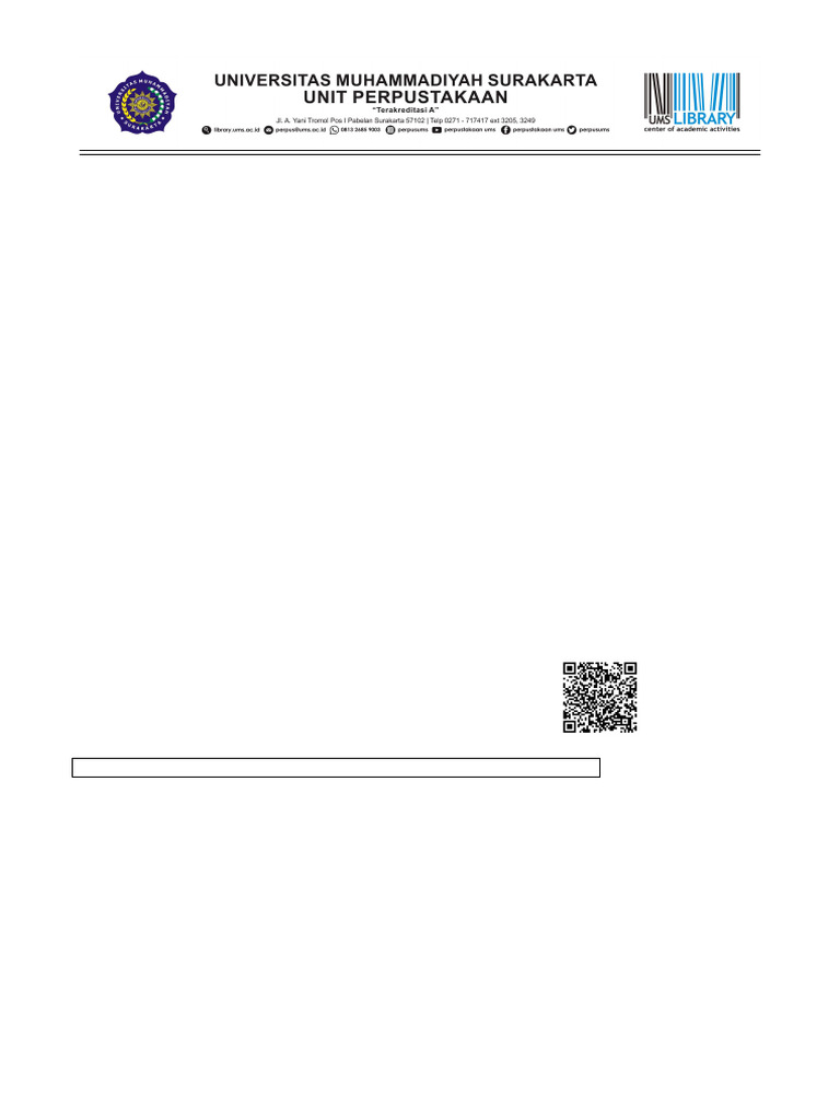 Surat Penyerahan Skripsi UMS 2025 | PDF