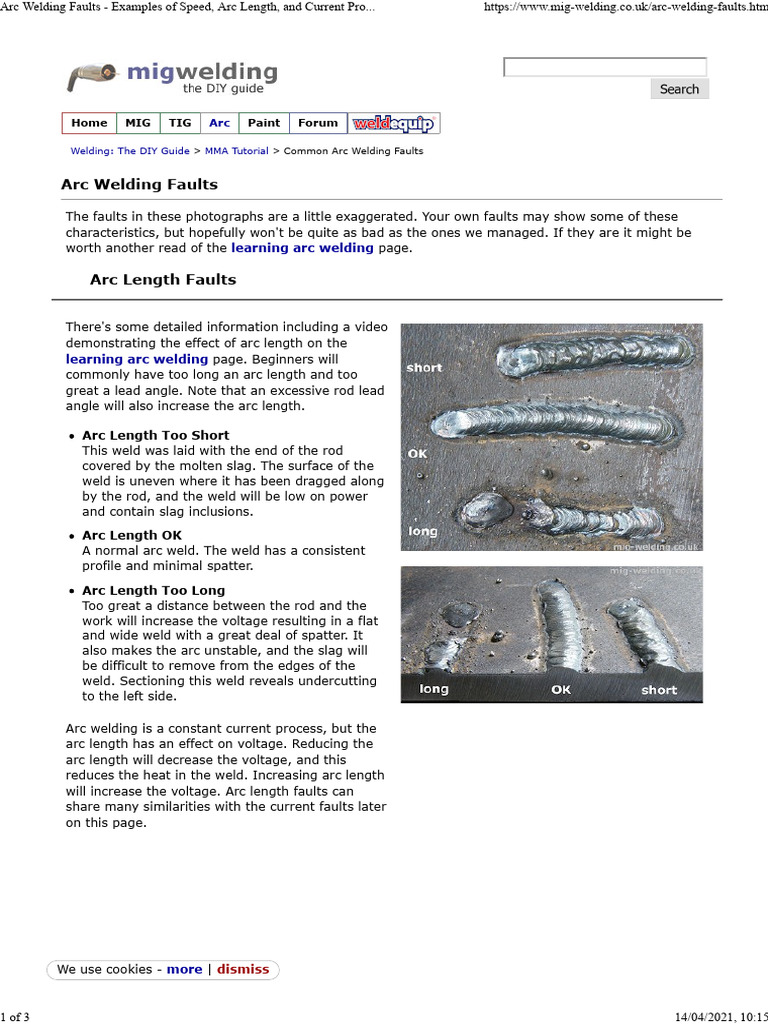 Impact of Arc Length on Welding Quality | PDF | Welding | Construction