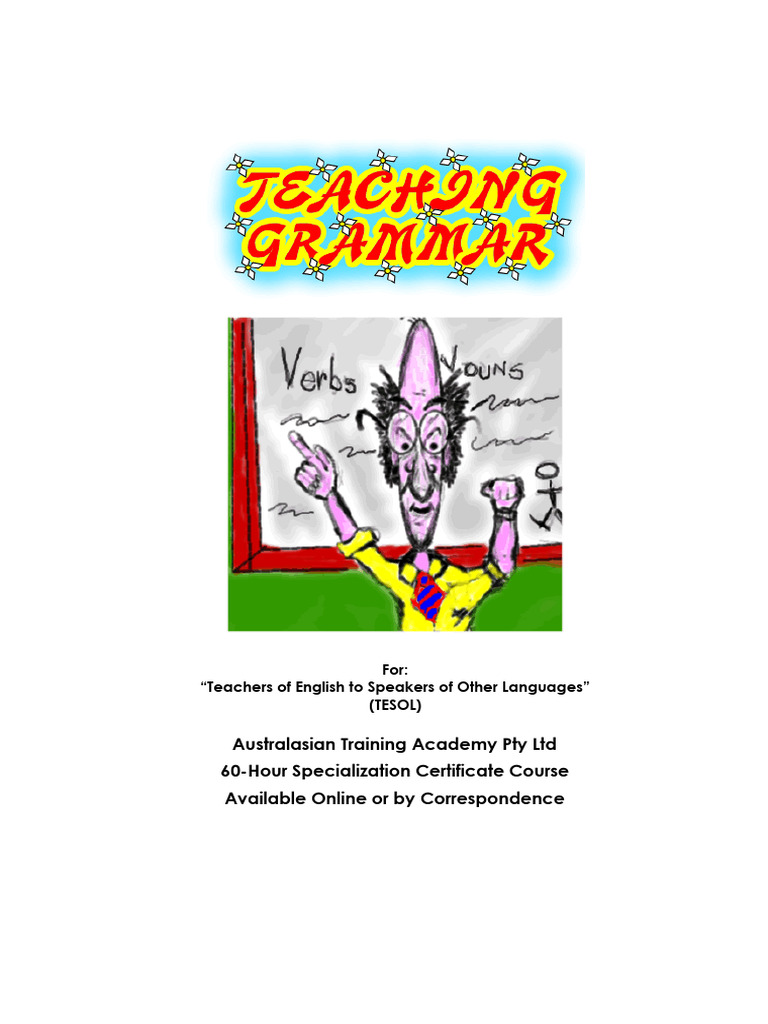 Teaching Grammar | PDF | Part Of Speech | Verb
