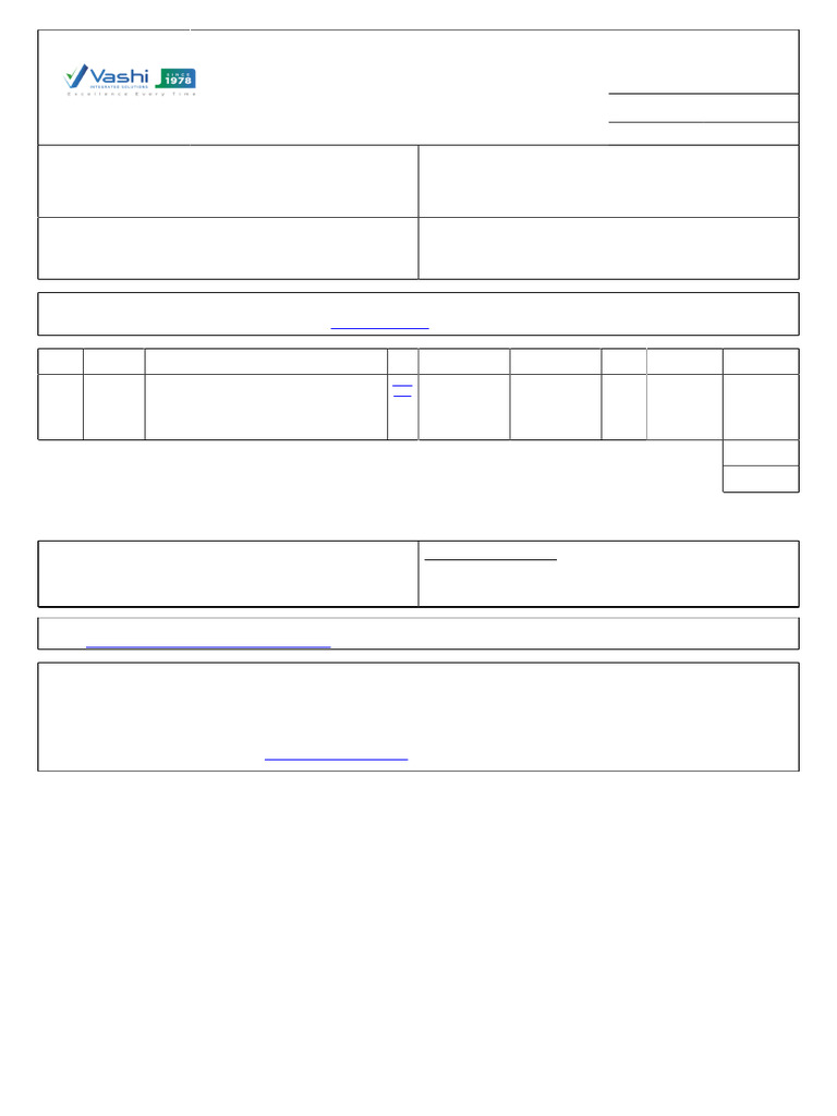 Vashi Integrated Solutions LTD.: Sales Quotation | PDF
