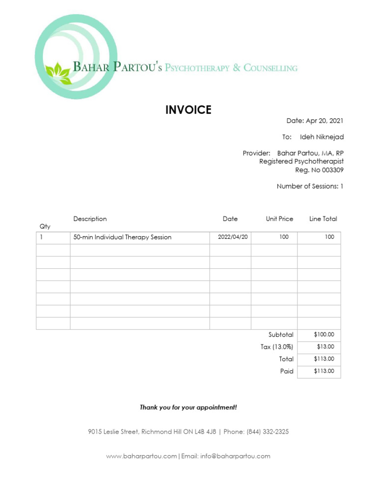 Invoice - Apr 2022 - in | PDF