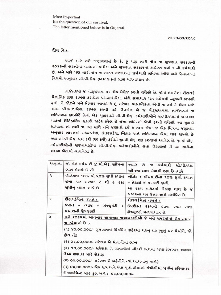 GPF Vs CPF | PDF