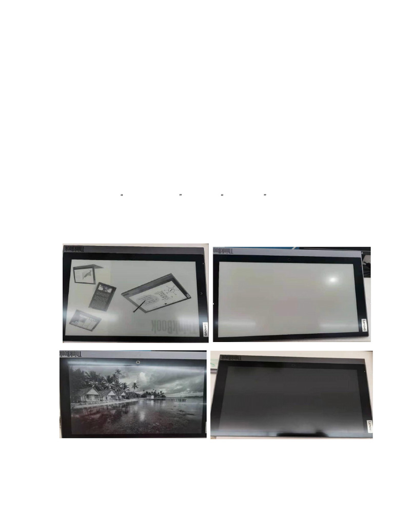 E-ink Panel Test SOP for ThinkBook Plus | PDF