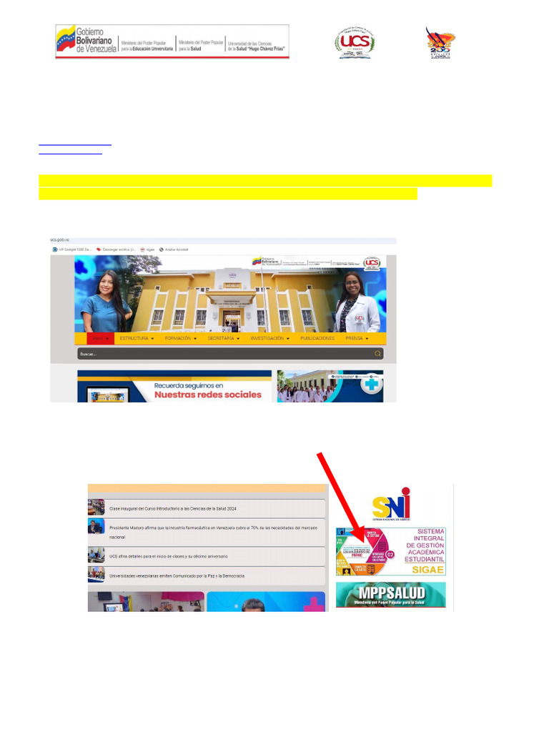 Como Registrarse en El Sigae Cics 2025 Aragua | PDF