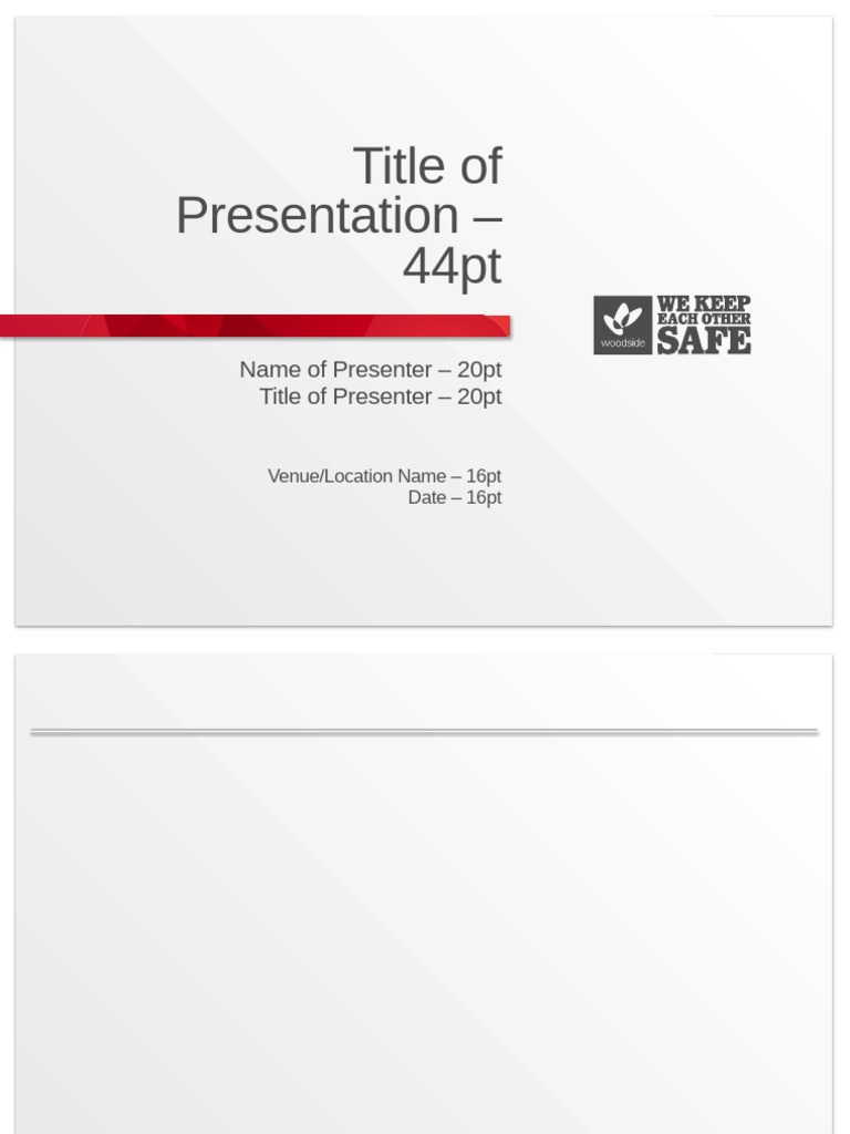 Woodside Presentation Template (Office 2007) | PDF