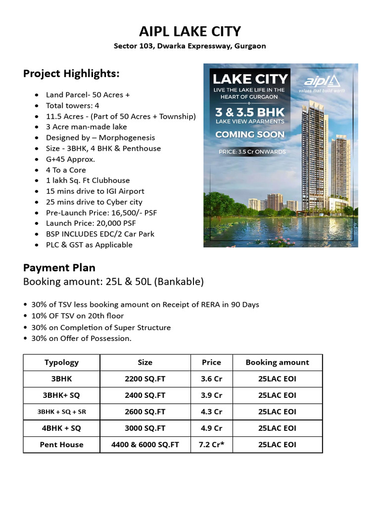 Aipl Lake City. 1 | PDF