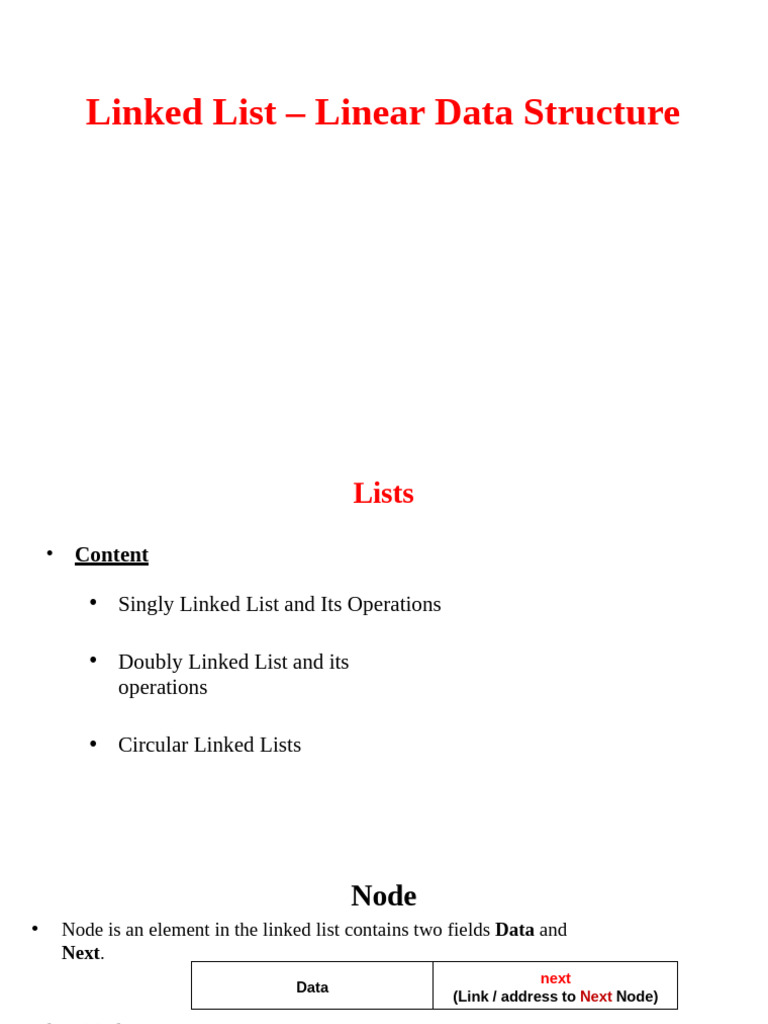 Module 2 Linked List | Pdf | Computer Programming | Algorithms And Data 