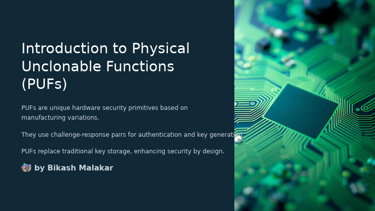 Introduction To Physical Unclonable Functions PUFs | PDF