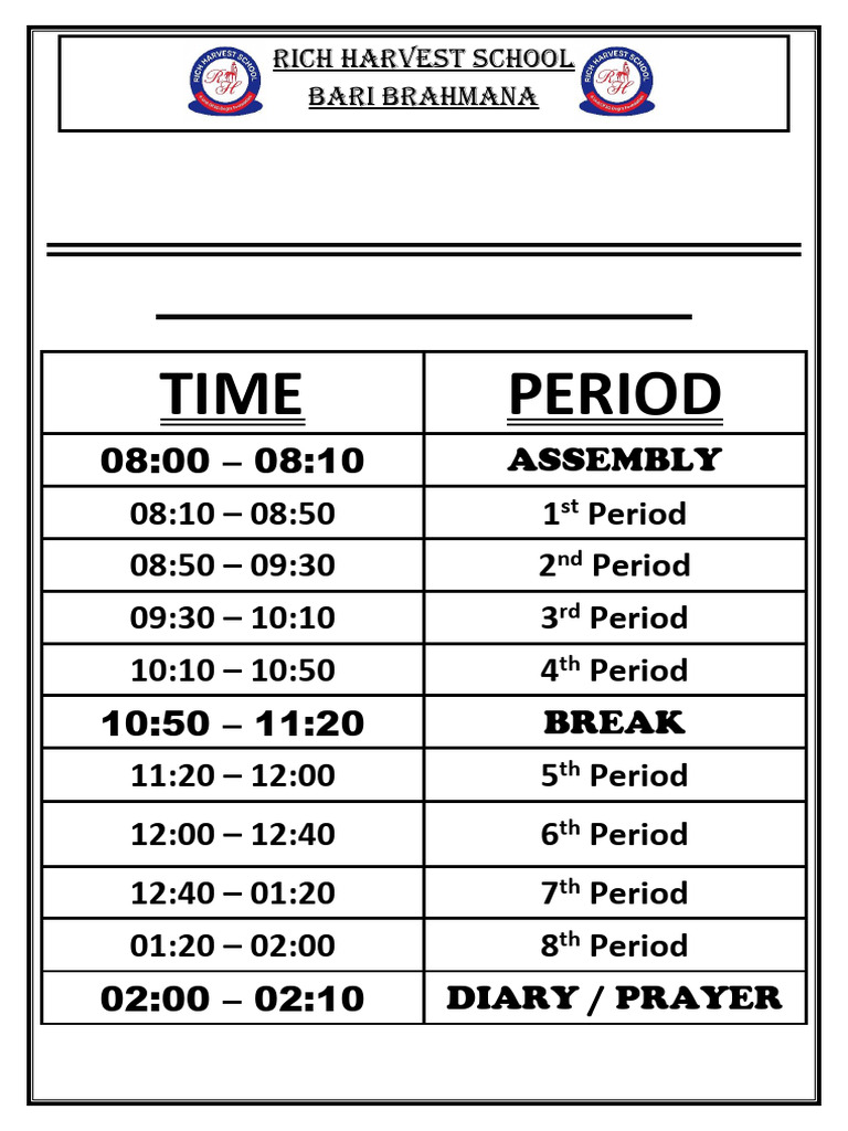 Bell Timings | PDF