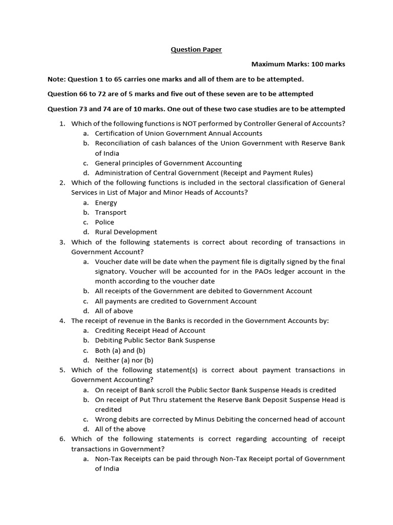 Assesment Examination Batch 1 Paper 2 | PDF | Internal Control ...