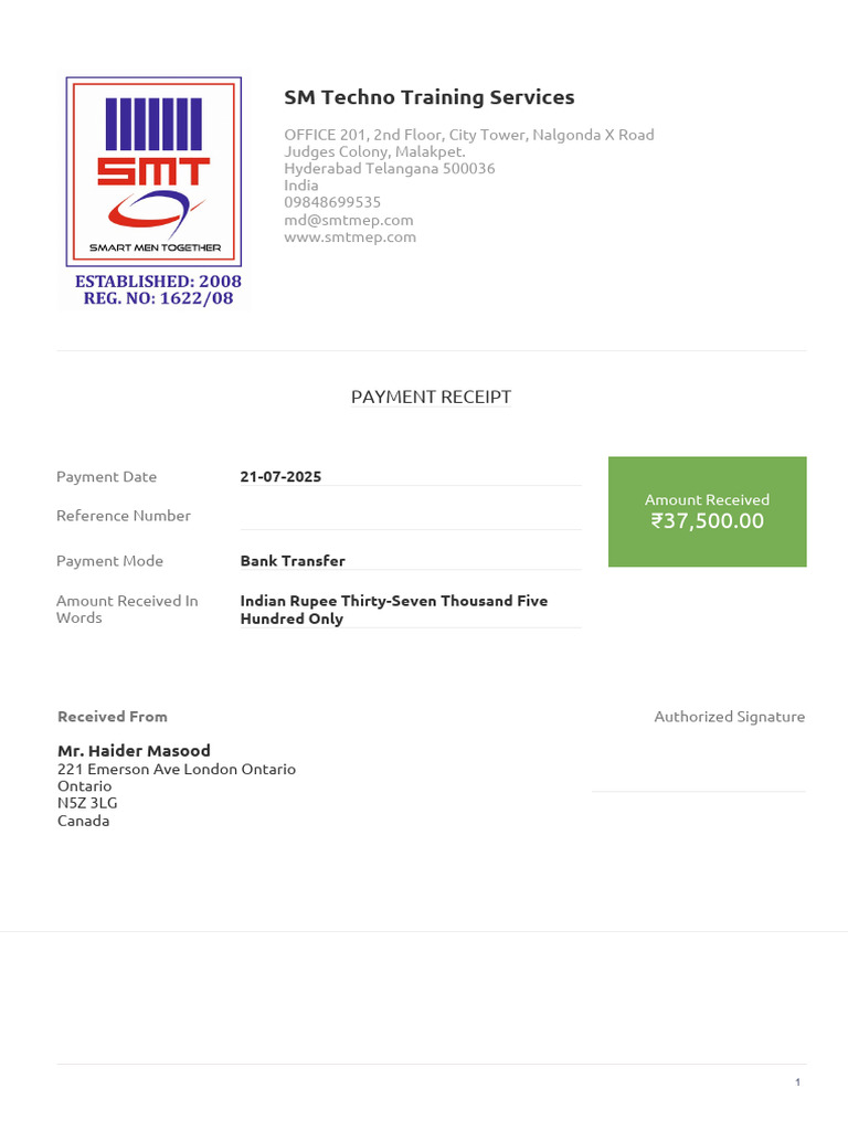 Receipt | PDF