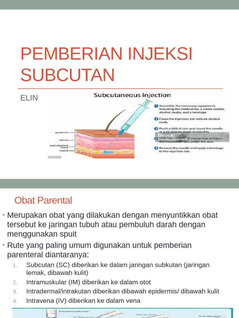 Pemberian Injeksi Subcutan | PDF
