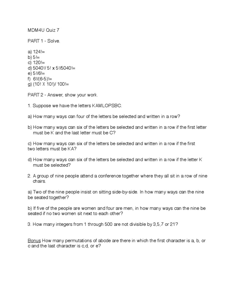 Mdm4u Q7 | PDF