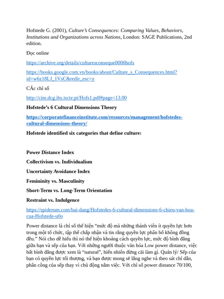 2001-Hofstede G.-Collectivism & Individualism | PDF