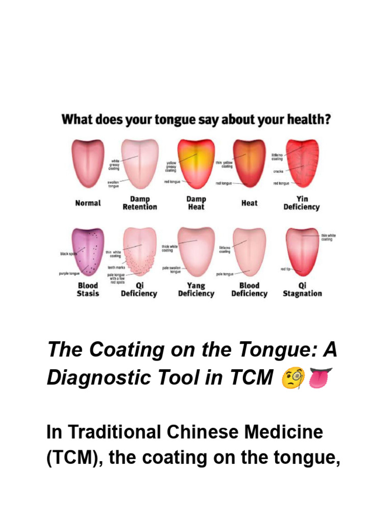 Tongue Coating Diagnosis in TCM | PDF | Traditional Chinese Medicine ...
