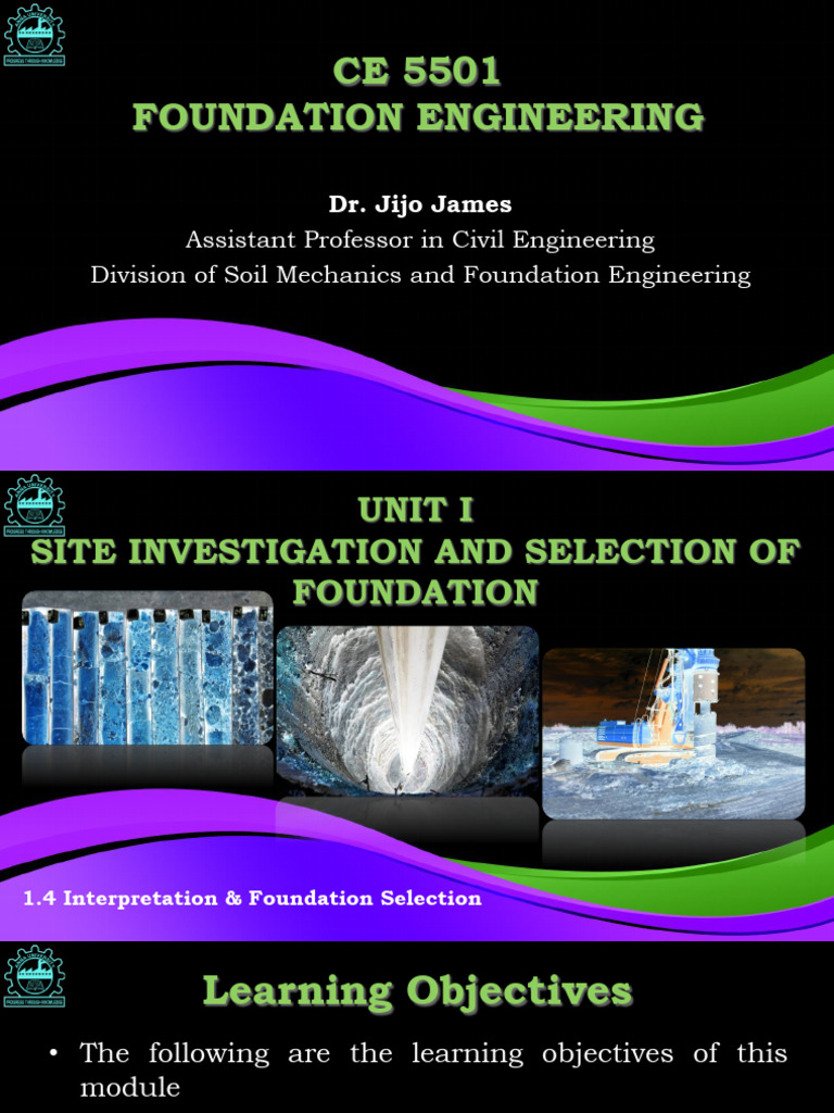 Foundation Engineering: Site Investigation Guide | PDF | Foundation ...
