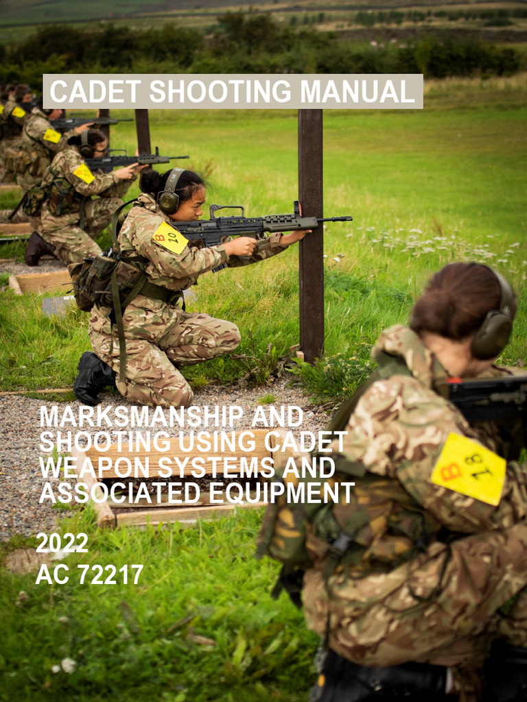 AC 72217 Cadet Shooting Manual Marksmanship and Shooting Using Cadet ...