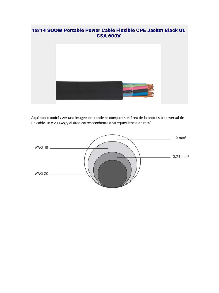 Cable 18 AWG X 14P Flexible | PDF
