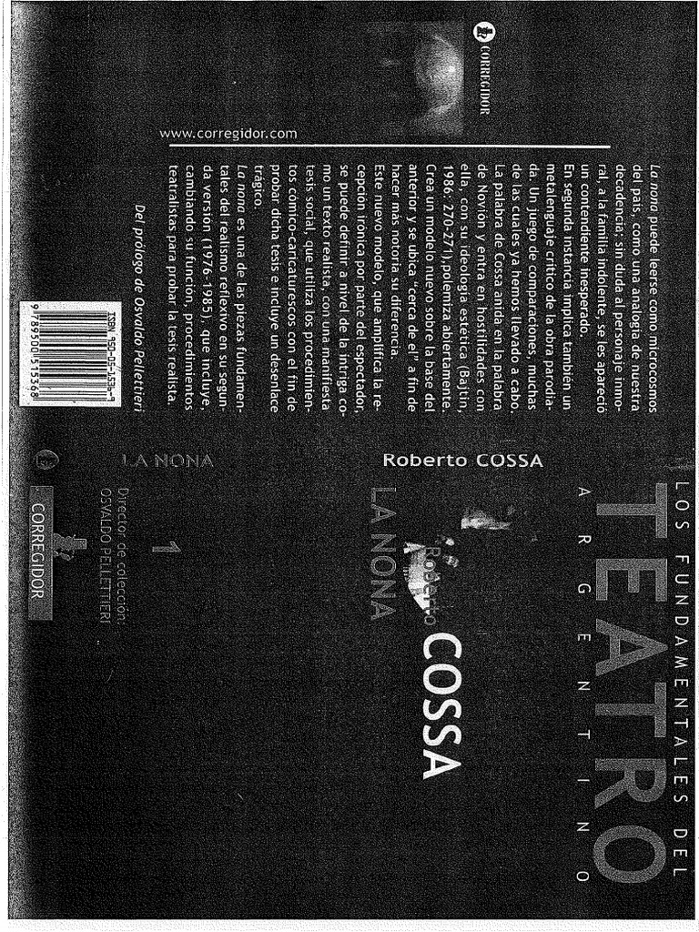 La Nona - Corregidor - Roberto Cossa | PDF