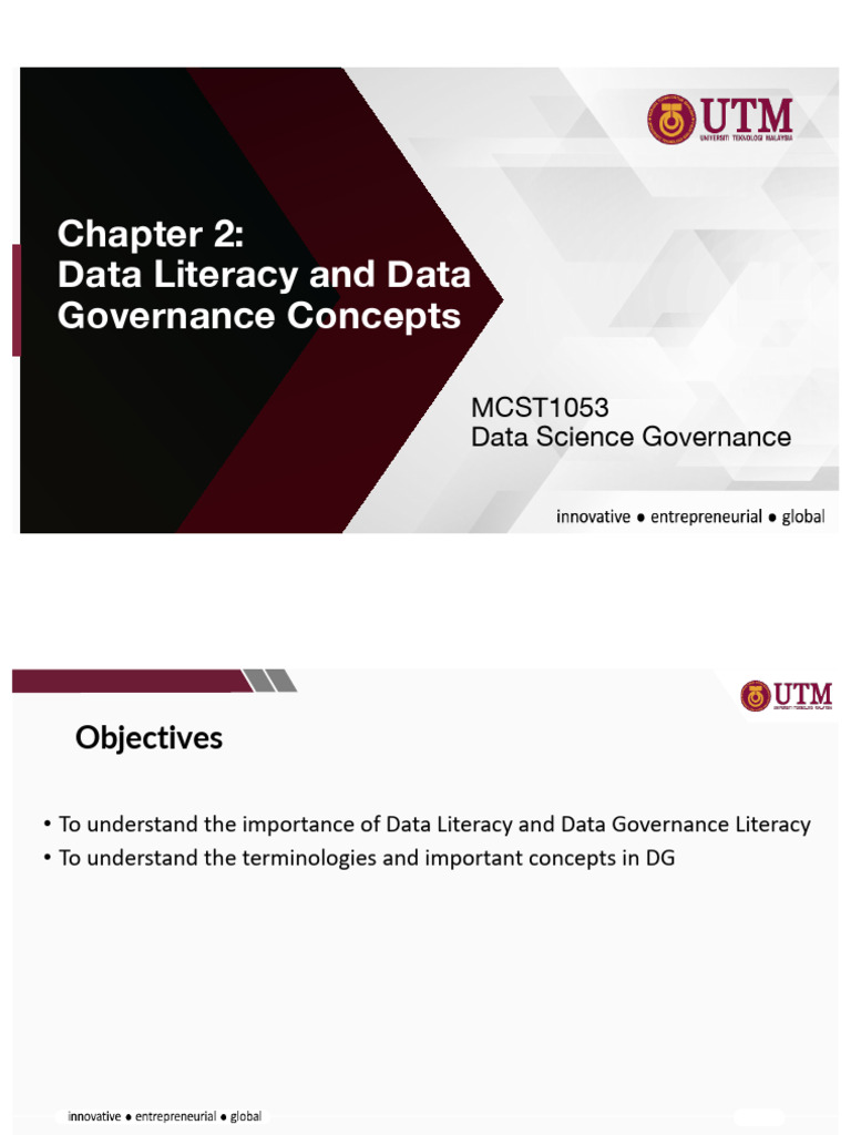 Chapter 2 Data Literacy and DG Concepts | PDF | Analytics | Data Management