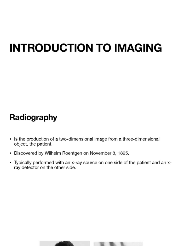 Introduction to Radiographic Imaging | PDF | Radiography | X Ray