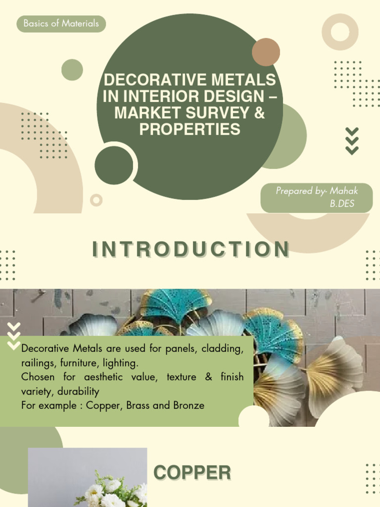 Decorative Material, Basics of Material | PDF
