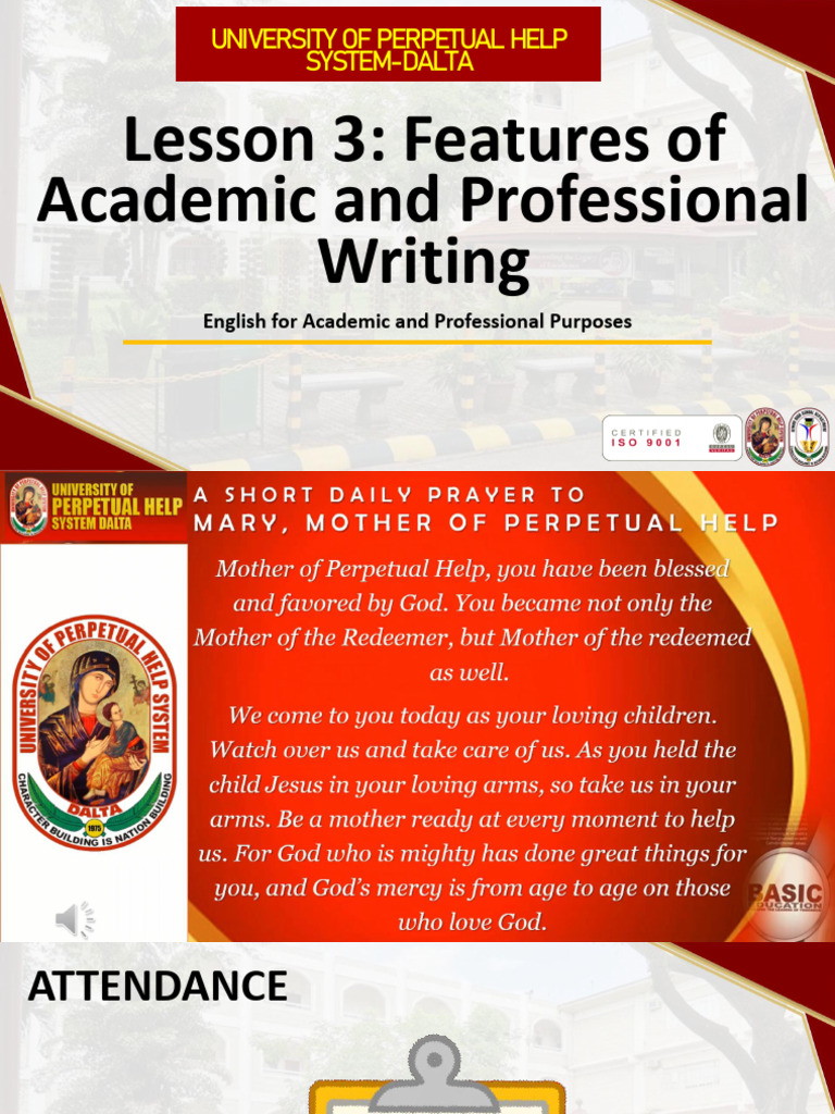 Features of Academic Writing Explained | PDF | Thesis | Verb