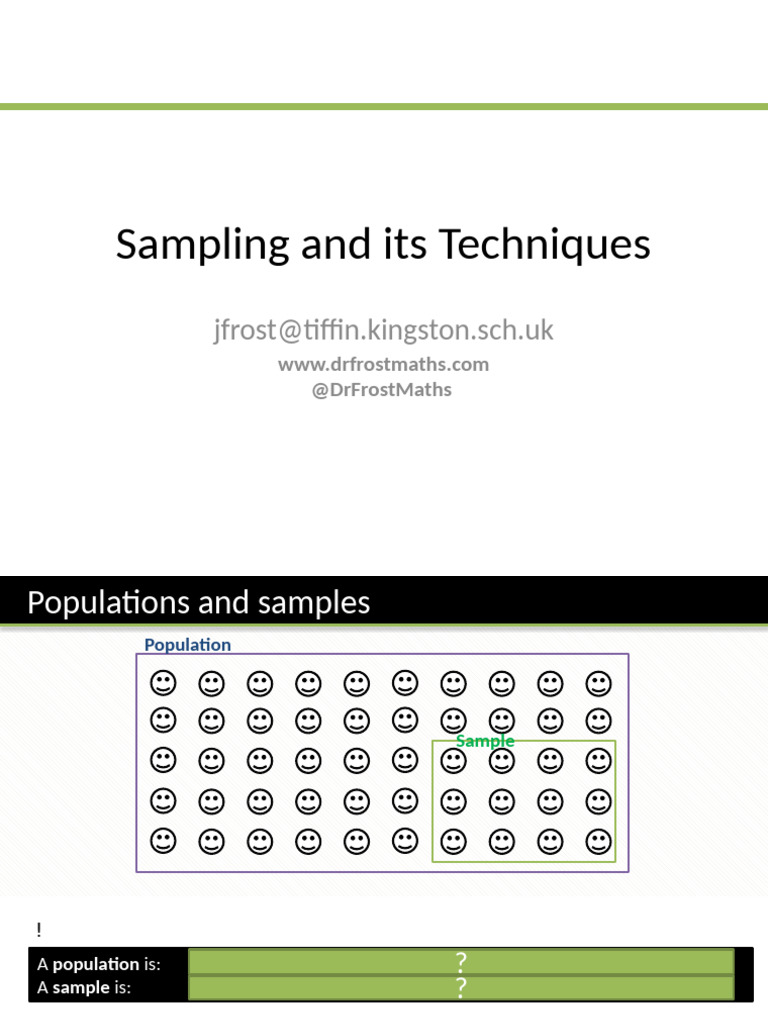 Understanding Sampling Techniques | PDF | Sampling (Statistics ...