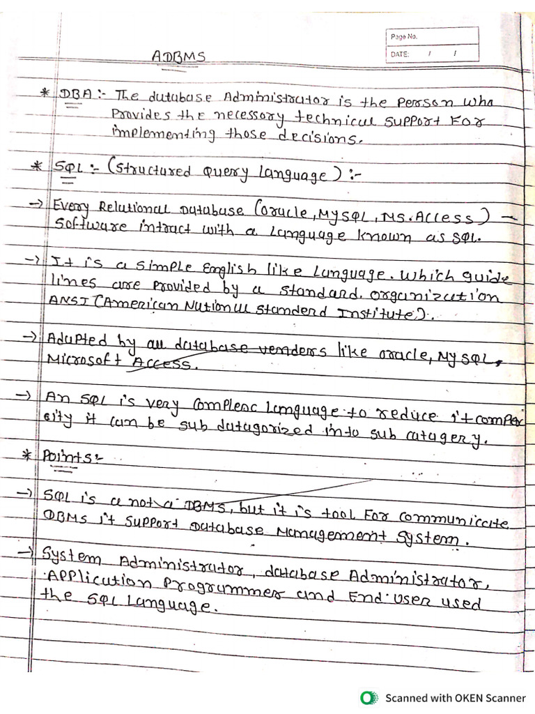 Unit 1 Rdbms Bca | PDF