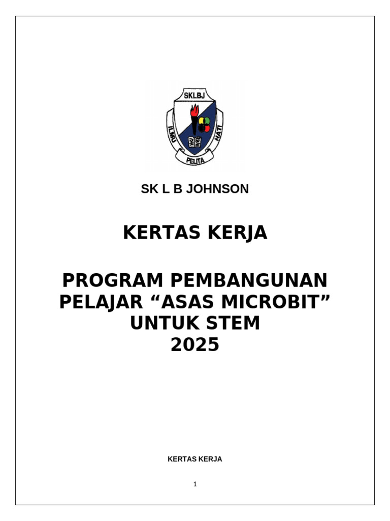 Kertas Kerja Microbit Kelas 2025 | PDF