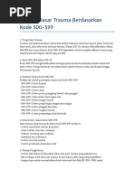 Konsep Trauma Kode S00 S99 ICD10 | PDF