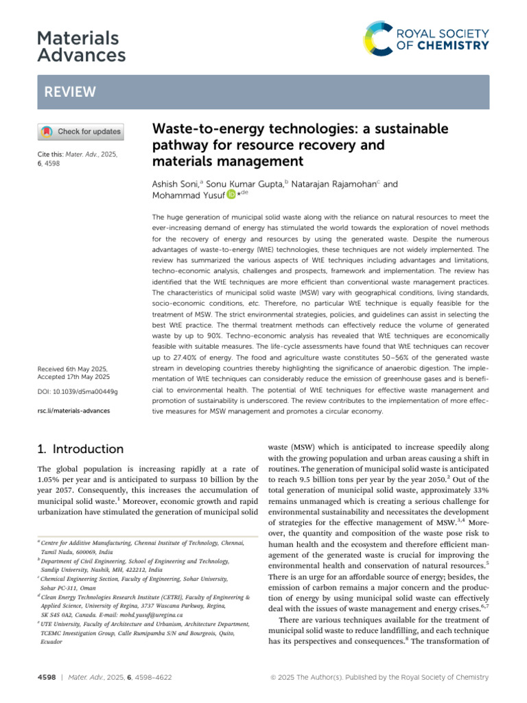 Waste-To-Energy Technologies A Sustainable Pathway | PDF | Gasification ...
