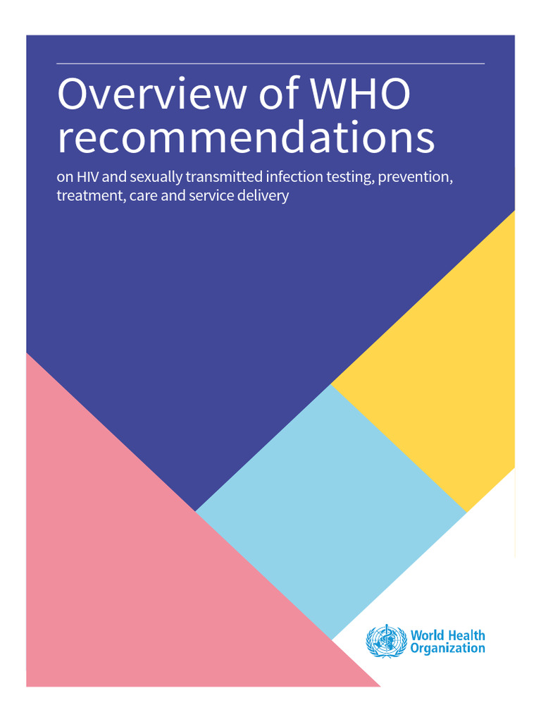 WHO HIV and Sexually Transmitted Infection Testing, Prevention | PDF ...