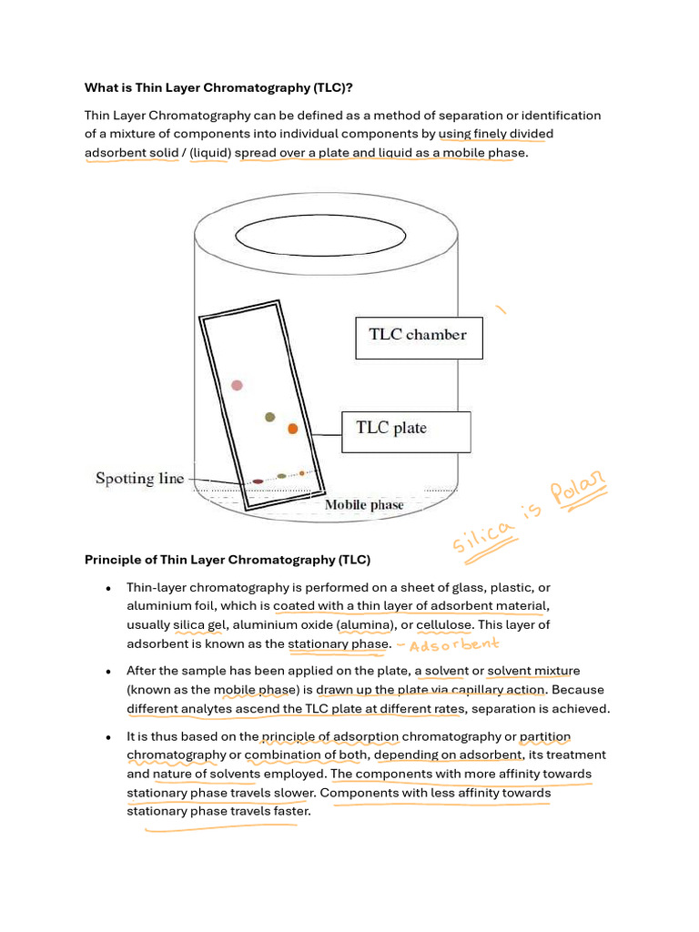 Overview of Thin Layer Chromatography | PDF | Thin Layer Chromatography ...
