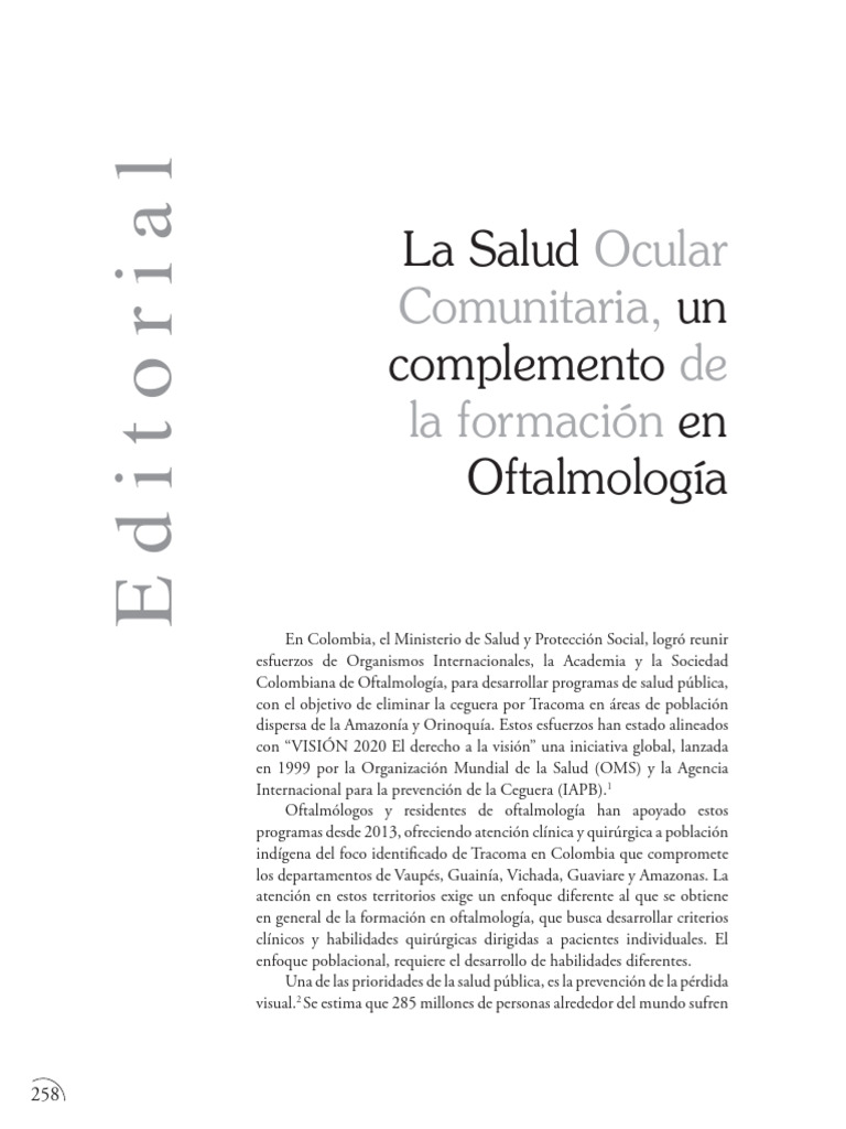Rsco 16 49 4 258-259 | PDF | Colombia | Discapacidad visual