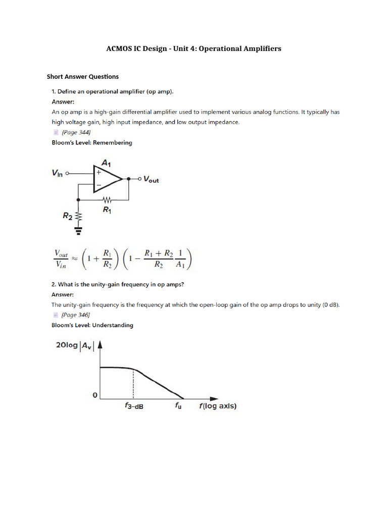 ACMOS Unit-4 QA-1 | PDF