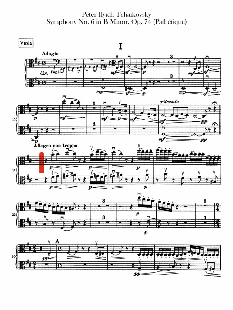Sexta Sinfonia Viola | PDF